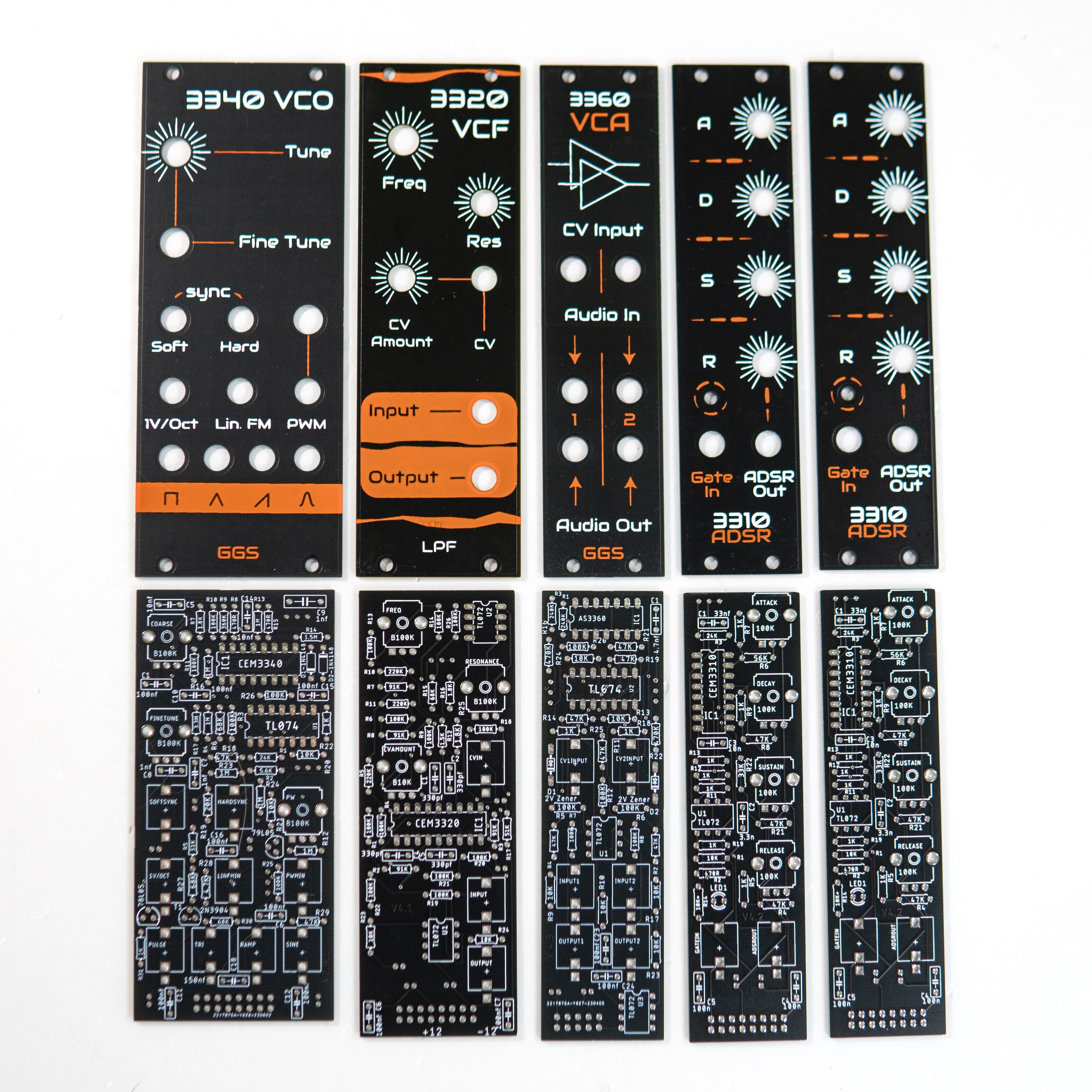 Eurorack PCB and Front Panel Kits – Guru Gara Synth