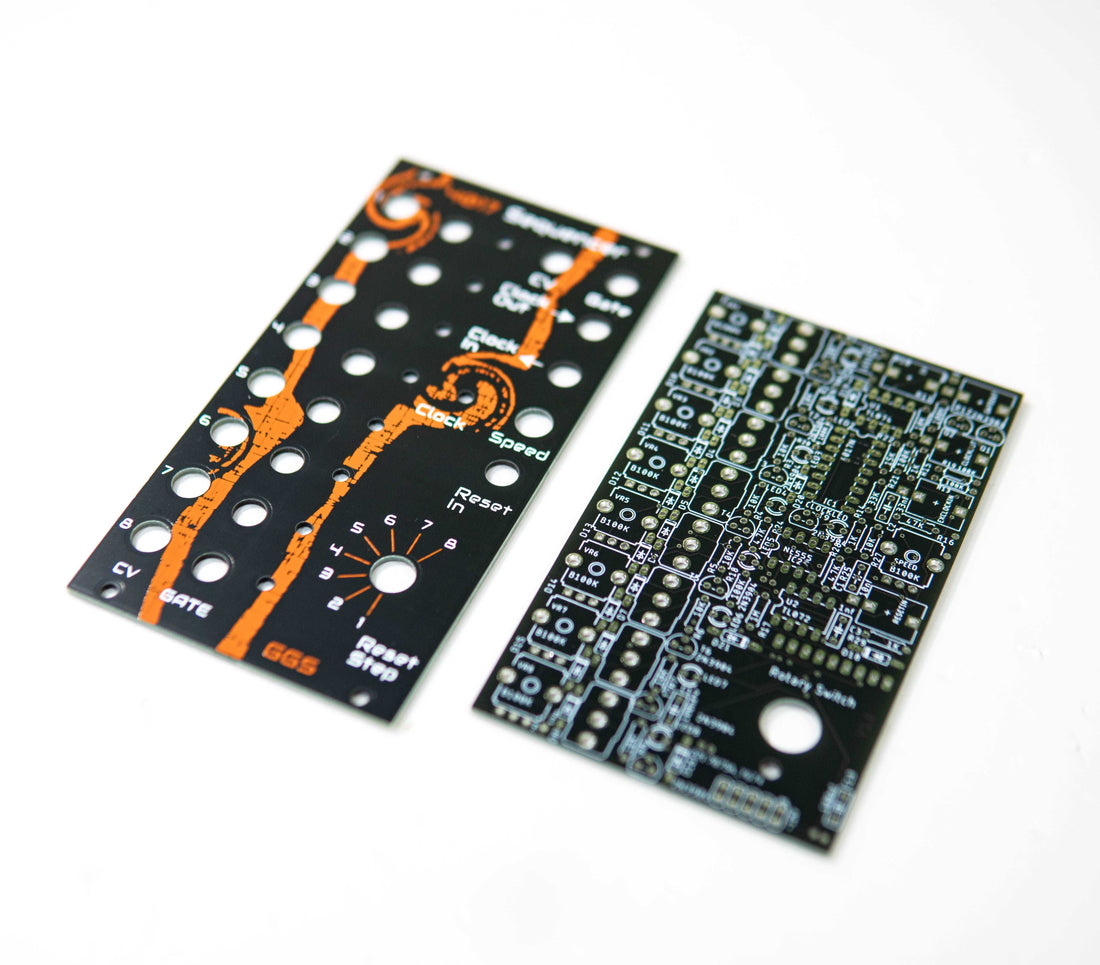 4017 Step Sequencer / Eurorack / PCB & Front Panel – Guru Gara Synth